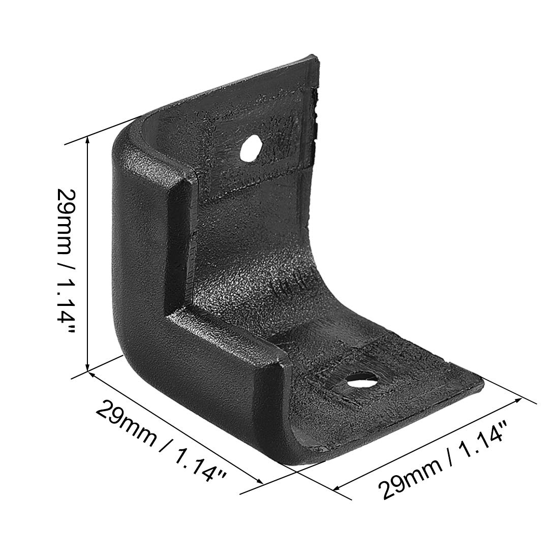 THJDZ Metal Corner Protectors for Wood，Speaker Corner Protectors Cabinet Edge Corner 1.14'' Speaker Stackable Guard Wrap Angle Case Protection 8pcs