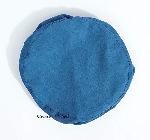 KXDTZ Mall Round Beanbag Sofas Cover Waterproof Gaming Bed Chair Seat Bean Bag Solid Color Lounger Chair Sofa (Color : Black)