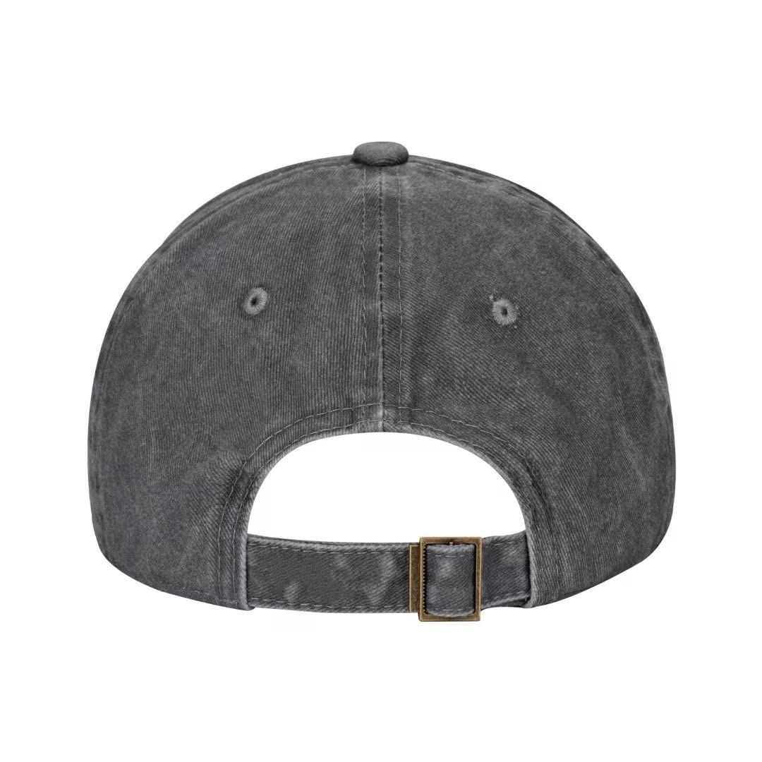 ROGER FEDERER Hat Cotton Snapback Classic Denim Cap for Men Women Adjustable Deep Heather