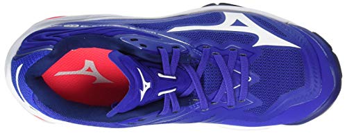 Mizuno Unisex Wave Lightning Z6 Volleyball Shoe, Reflexbluec Wht Diva Pink, 10.5 US Men
