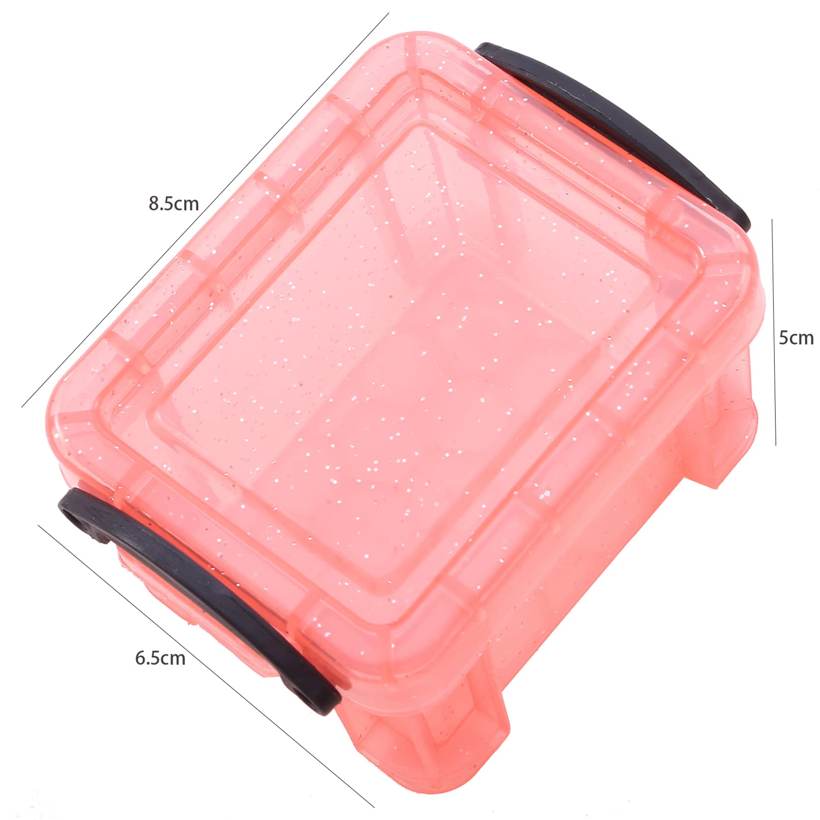 Sevenfly Family Plastic Storage Bin with Lid Medicine Box Lockable Container for Toy Desktop Jewelry Accessory Drawer Or Kitchen,pink