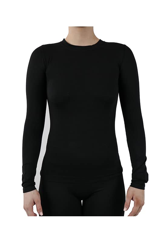 Pretty Polly Women's Eco Active Wear Long Sleeve T-Shirt, Black (Black), Extra Large
