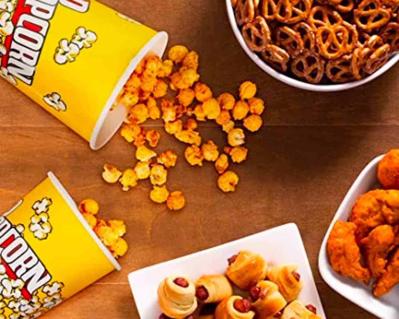 Popcorn Containers, Paper Containers 64 oz Popcorn Containers for Party & Movie, Home, Nature (20 per Pack)