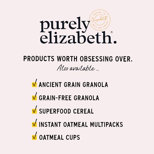 Purely Elizabeth, Vanilla Almond Butter, Keto Granola with MCT Oil, Grain-Free (3 Ct, 8oz Bags)