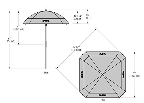 MAGMA Products, B10-405 Cockpit Umbrella, Pacific Blue