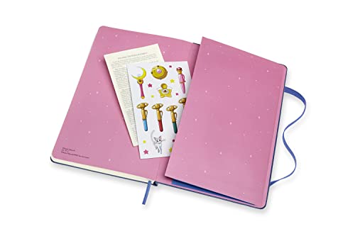 Moleskine Limited Edition Sailor Moon Notebook, Hard Cover, Large (5" x 8.25"), Ruled/Lined, Sceptre, 240 Pages