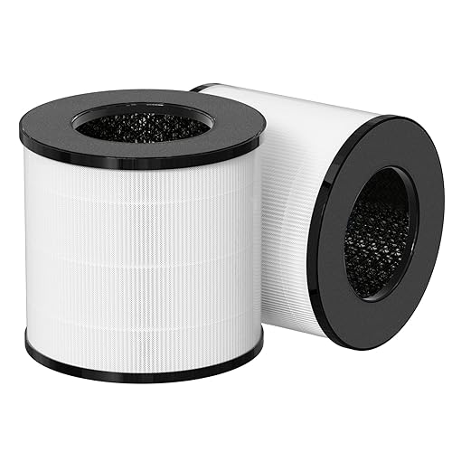 MA-14 True HEPA Filter Replacement Compatible with Medify Model MA-14, MA-14W, MA-14B Series Air Cleaner Purifier, 3-in-1 True HEPA and Activated Carbon Air Filter, 2 Pack