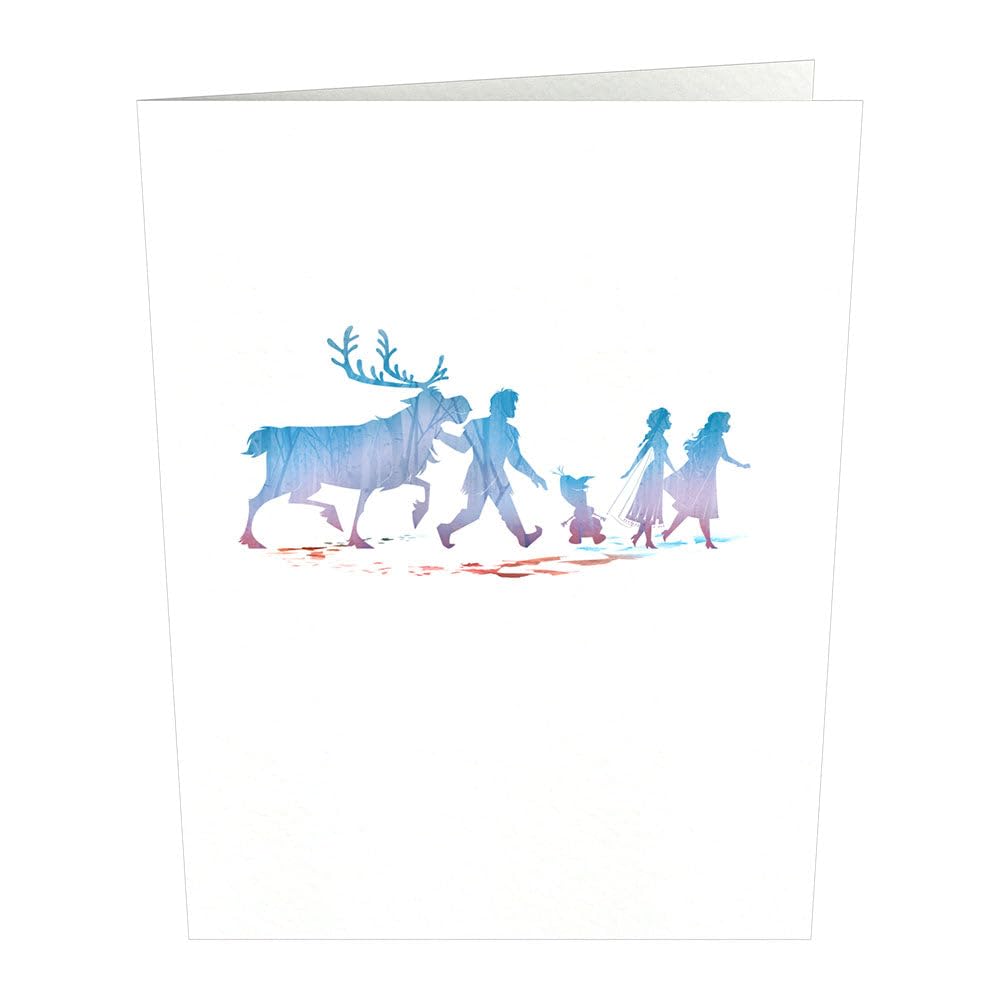Lovepop Disney Frozen 2 Notecards 4 Pack - Pop Up Cards, Holiday Notecards, 3D Cards, Greeting Cards