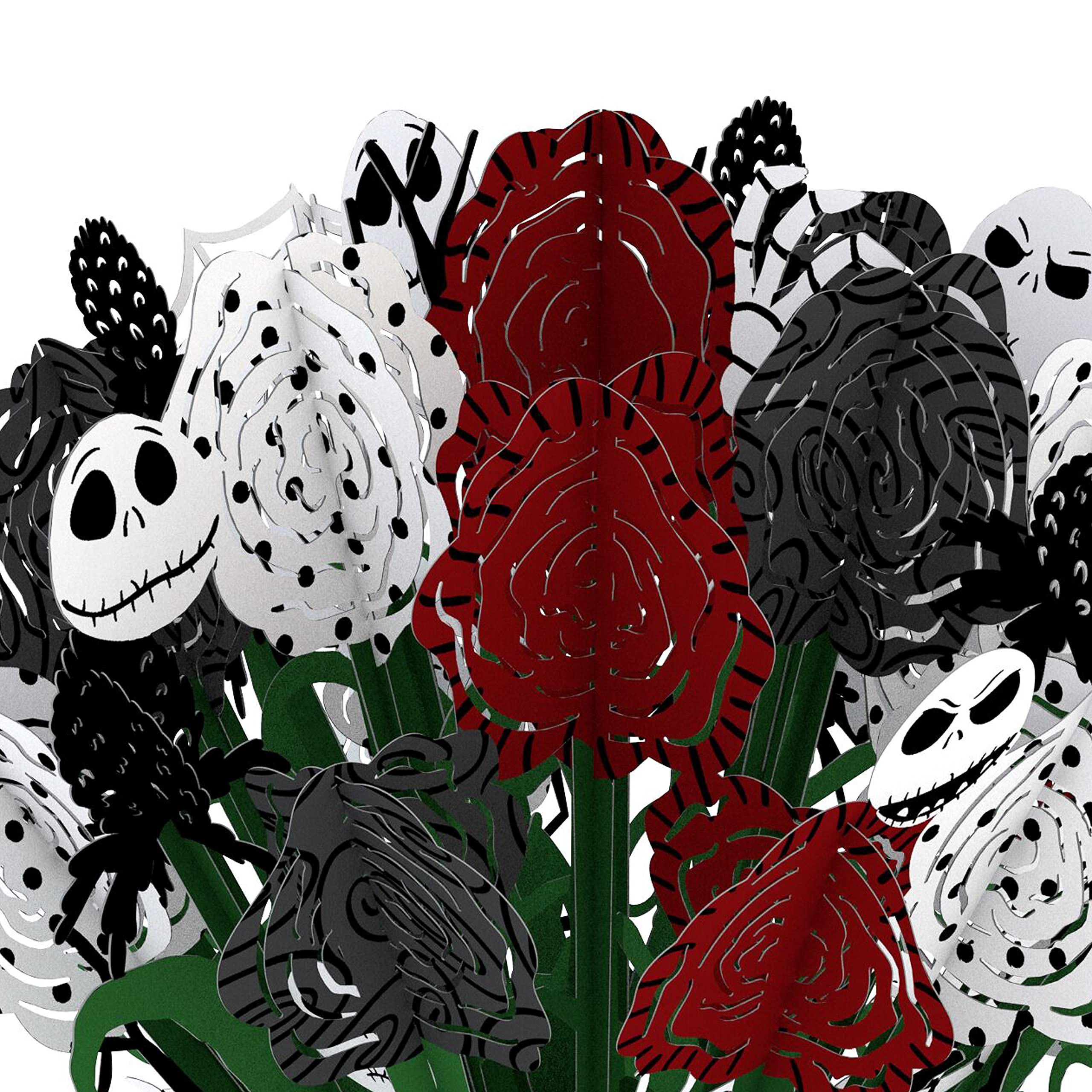 Lovepop Disney Tim Burton's The Nightmare Before Christmas Seriously Spooky Bouquet, 10 X 7, 3D Paper Flower Bouquet, Birthday Gift