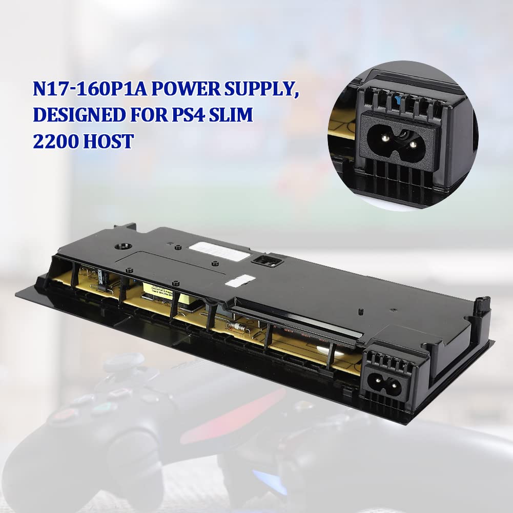 N17160P1A Power Supply for PS4 Slim 2200 Hosts, Portable Power Source with Screwdriver 100-240V(Black)