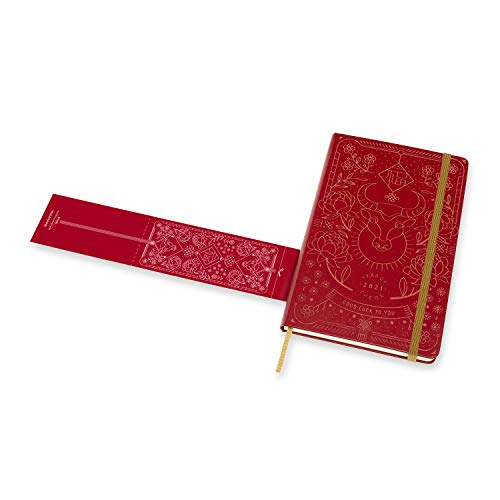 Moleskine Limited Edition Year of the Ox Notebook, Hard Cover, Large (5" x 8.25"), Ruled/Lined, Red, 240 Pages