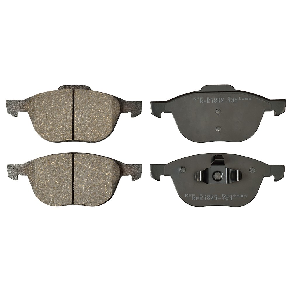 KFE KFE1044-104 Ultra Quiet Advanced Premium Ceramic Brake Pad Set Compatible With: 2013-2017 Ford Escape 1.5L/1.6L FWD + 2.5L, Focus, C-Max; Mazda 3, 5; Volvo C30, FRONT
