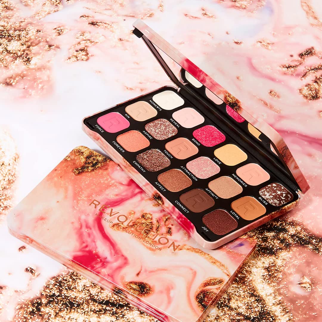 Makeup Revolution Forever Flawless Eutopia, Eyeshadow Palette, Create Long-Lasting Eye Makeup Looks, Vegan & Cruelty-Free, 20g