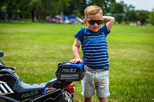 Kid Trax Police Rescue Motorcycle 6V Battery-Powered Ride-On Toy Black