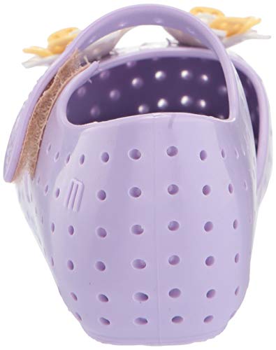 Mini Melissa Girls' Mini Furadinha XII Mary Jane Flat Purple 5 Medium US Toddler