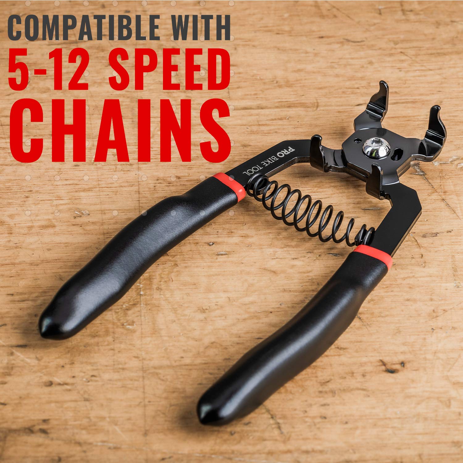PRO BIKE TOOL Chain Whip for 7 to 10 Speed Shimano bundle with PRO BIKE TOOL 2-in-1 Master Link Chain Pliers