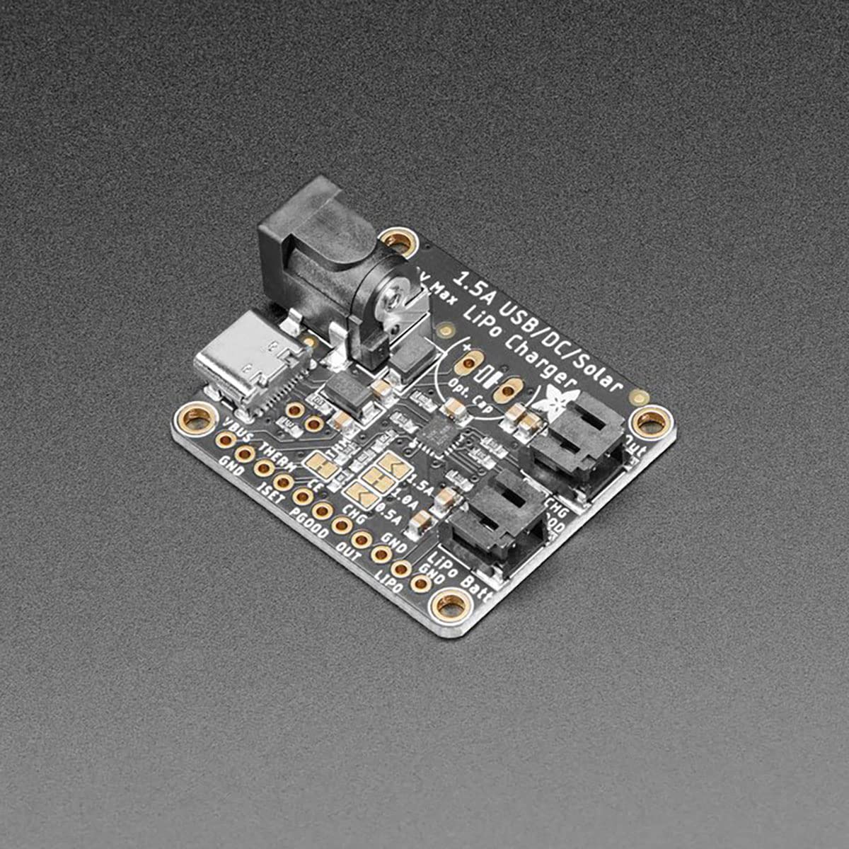 Universal USB/DC/Solar Lithium Ion/Polymer Charger - bq24074 Adafruit 4755