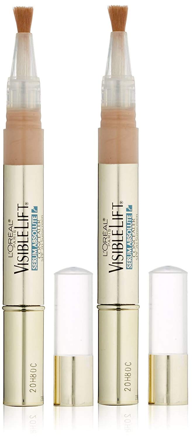 L'Oreal Paris Visible Lift Serum Absolute Concealer, Light 0.05 oz (Pack of 2)