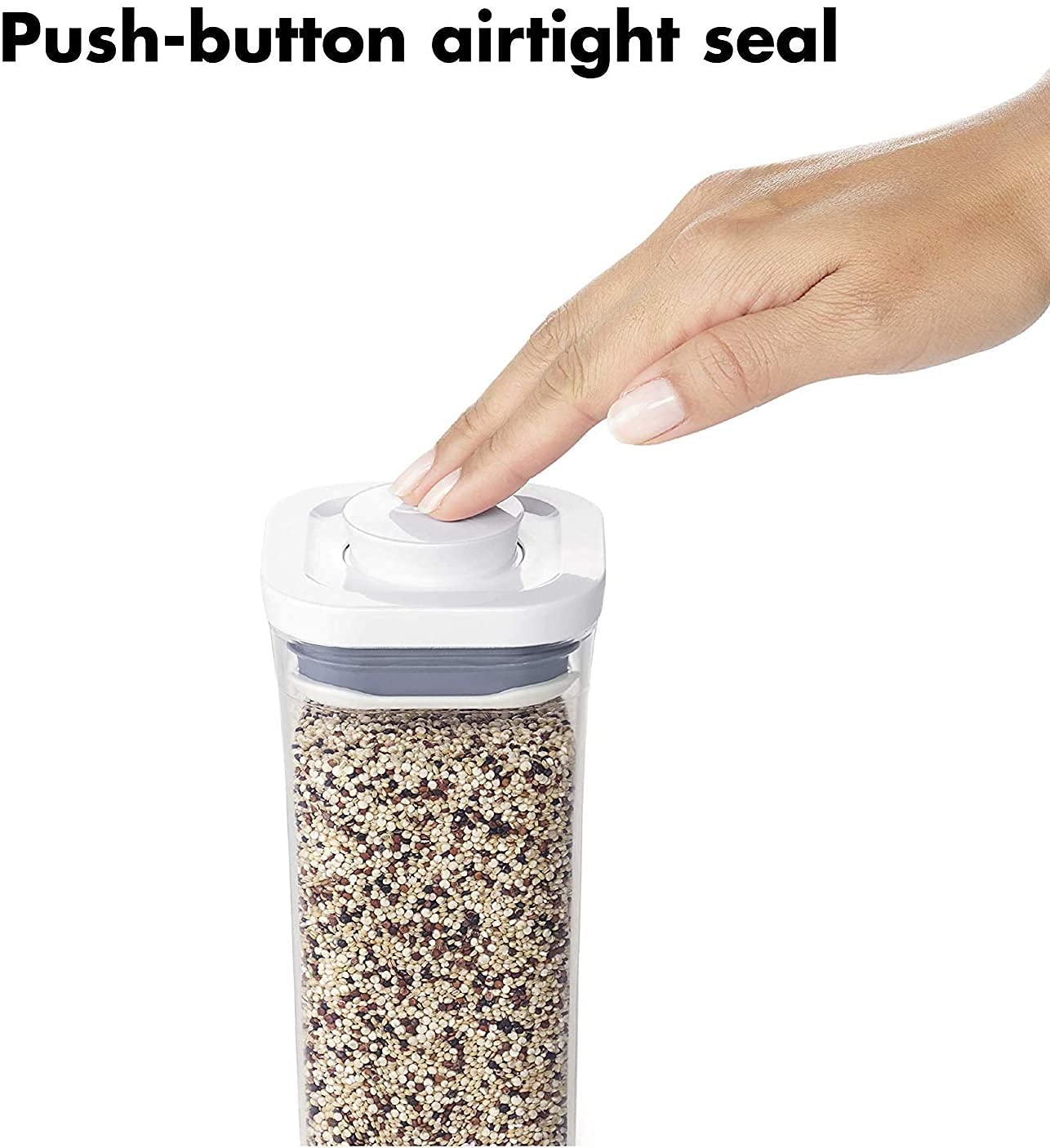 OXO-Good Grips POP Container - Airtight Food Storage - 0.5 Qt Square (Set of 4) for Candy and More