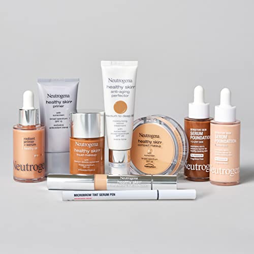 Neutrogena Microbrow Tint Serum Pen, Precision Tipped Tinted Eyebrow Pen with Panthenol to Nourish & Condition Brows, Helps Create Fuller, Natural-Looking Brows, Medium Brown, 0.016 Fl. Oz