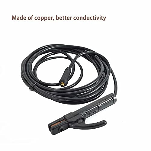 TOSENBA MMA Arc Welding Stick Electrode Holder and Cable 16Feet 16mm² Connector DKJ10-25 for Arc Inverter Welder(5m,16feet)