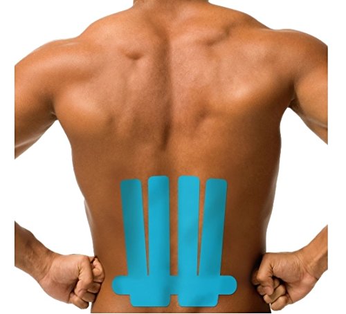 Kinesiology Tape Pro, Athletic Waterproof Muscle Support Adhesive Kinesio Sport Tape for Athletes 2 inches x 16.4 feet, 2 Rolls, Light Blue