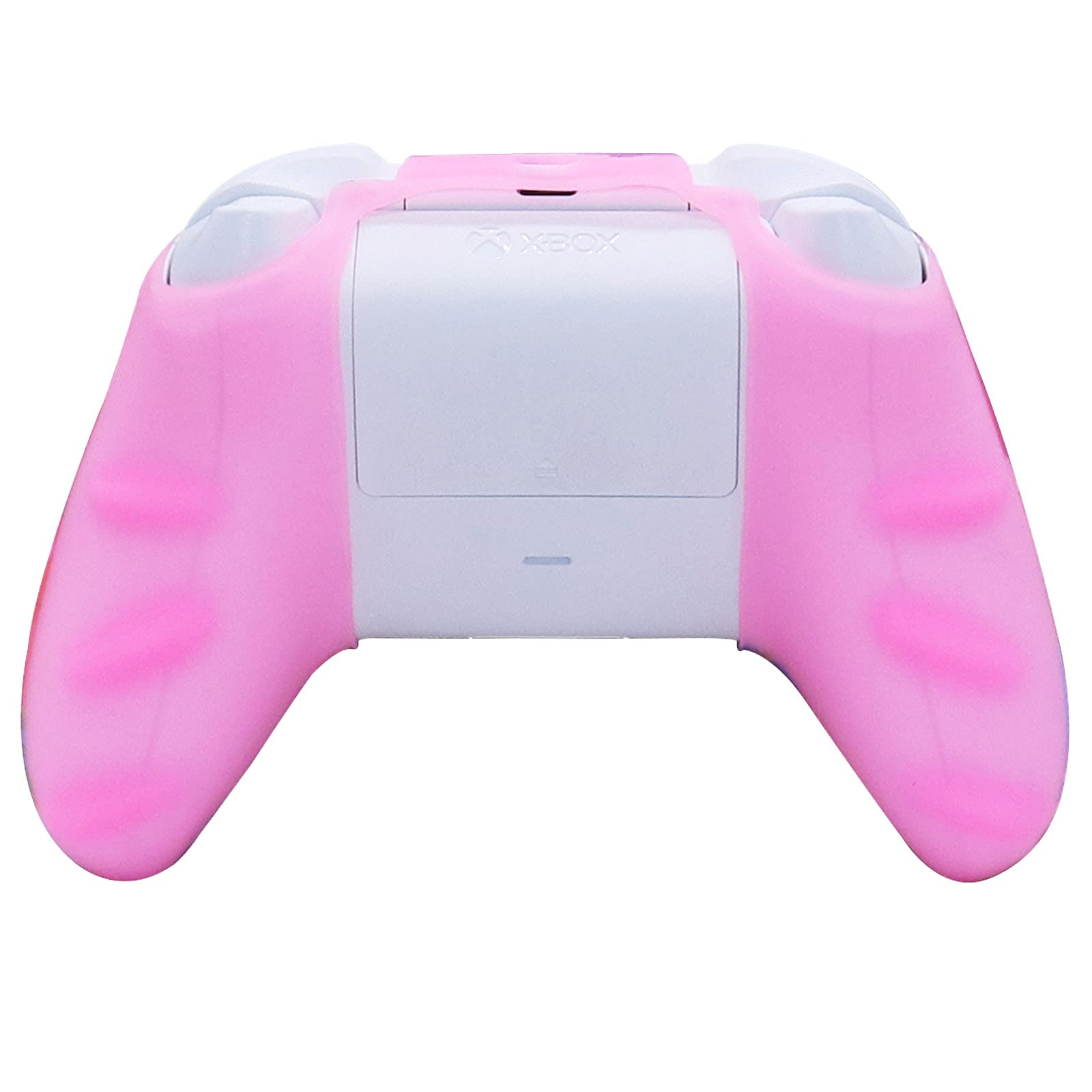 Pink Controller Skins RALAN,Cute Silicone Controller Cover Skins Protector Compatible for Girls Xbox Series X Controller (Pink Pro Thumb Grip x 6 Accessories).