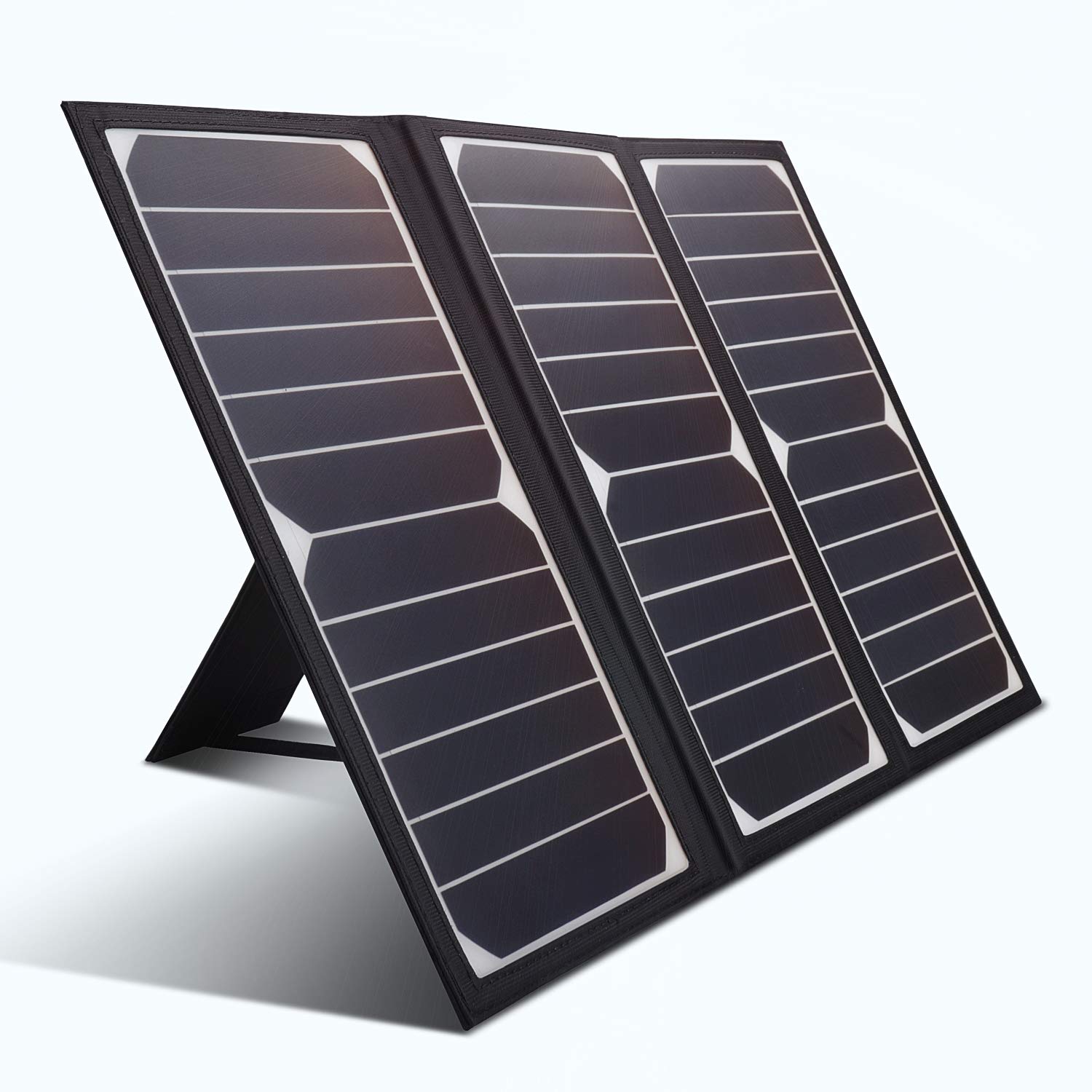 KINGSOLAR Portable Solar Charger 21W Solar Panel Charger with 2 USB Ports, Waterproof Camping Foldable Portable Solar Charger for Cell Phone Tablet GPS iPhone iPad Camera Electronic Device and More