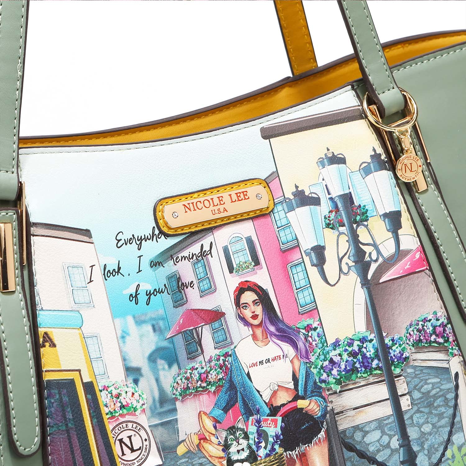 Nicole Lee Cozy Street In Milan 3 Piece Set (Shopper, Mini Satchel, Pouch)