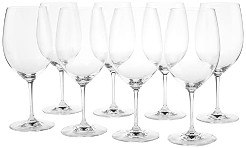 Riedel VINUM Bordeaux/Merlot/Cabernet Wine Glasses, Pay for 6 get 8 ,21.52 ounce