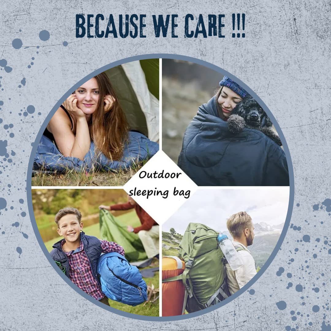 Sleeping Bag for Adults, Kids, cold - Designed for 4 season Weather Spring Summer Winter Fall – Lightweight and Waterproof Camping Equipment – for Hiking, Backpacking, Trekking, outdoor