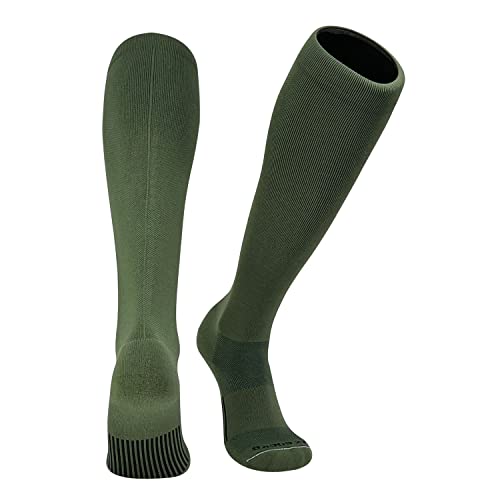 MK Socks Elite Legend Knee-High Long Sports Socks (L, Olive Green), MKLEGEND-OL-L