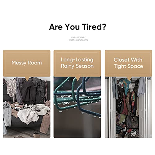 YCWO Flooring Clothes Rack Black Modern Simple Heavy Metal Rack Retail Display Rack with Storage Rack Retro Iron Tube Flooring Display Rack Clothes Shoes Package Storage,150x43x161cm