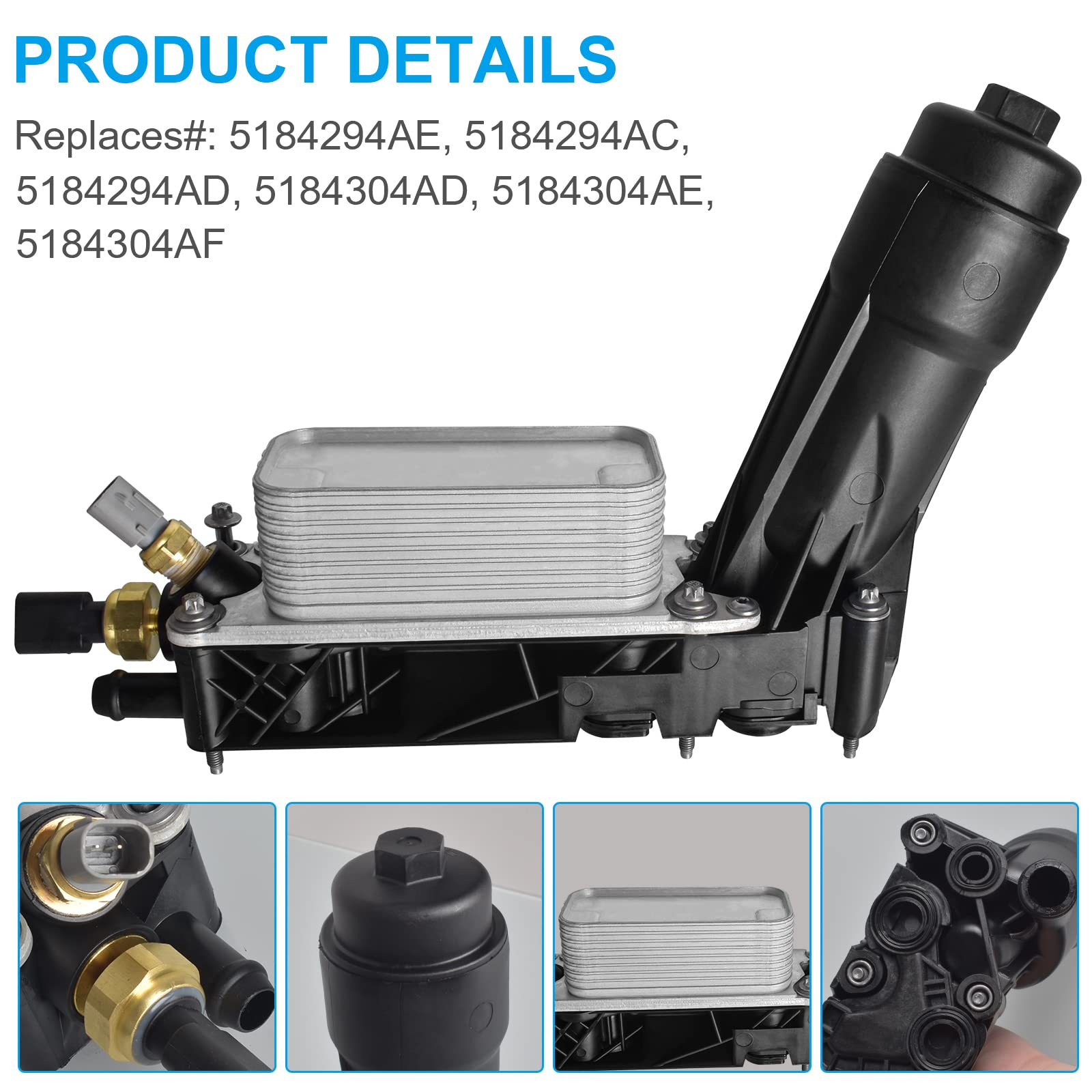 Nifeida Engine Oil Cooler Filter Housing Adapter
