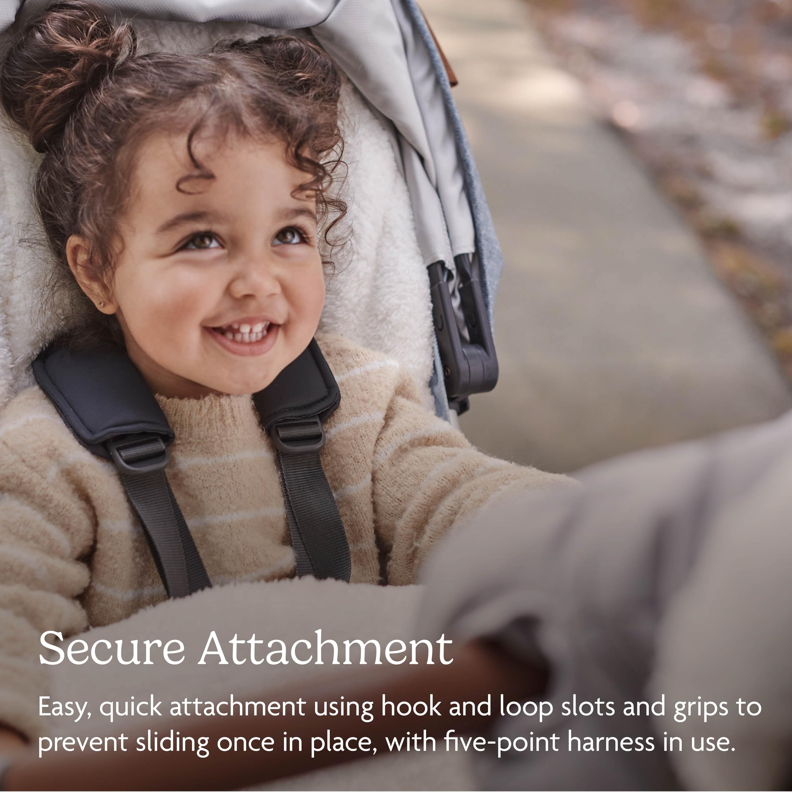 UPPAbaby CozyGanoosh Footmuff/Easily Attaches to UPPAbaby Strollers + RumbleSeat/Ultra-Plush, Weather-Proof/Anthony (White and Grey Chenille)