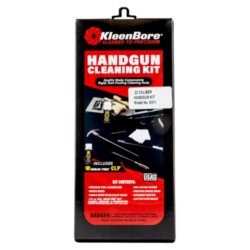 Kleenbore Gun Care Classic Handgun Kit (.22 Caliber), blk (1009503)