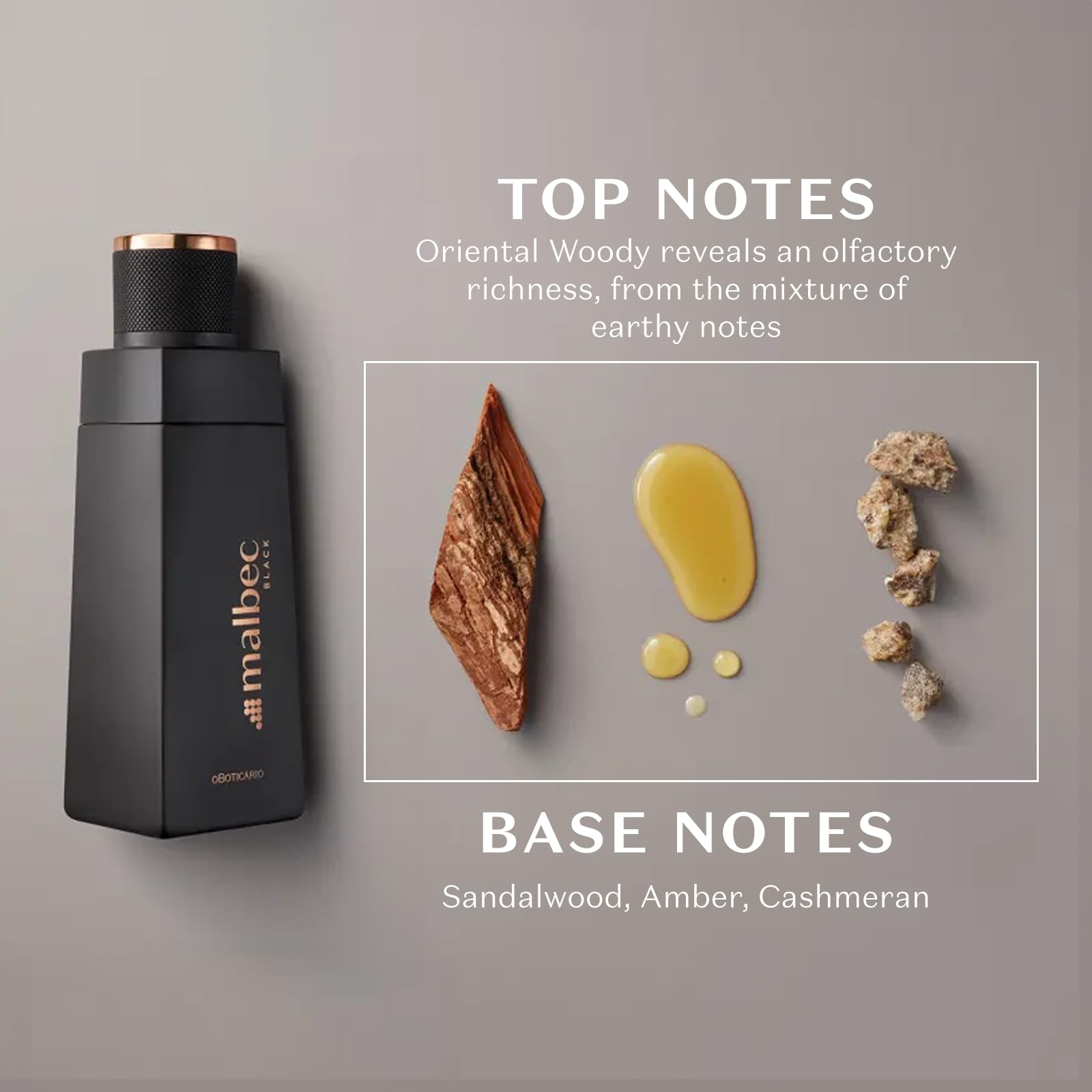 Malbec Black Eau de Toilette By O Boticario, Wine-Inspired Cologne For Men, Long-Lasting Men's Fragrances, Vanilla, Whiskey Woody & Amber Scent, 3.4 Ounce