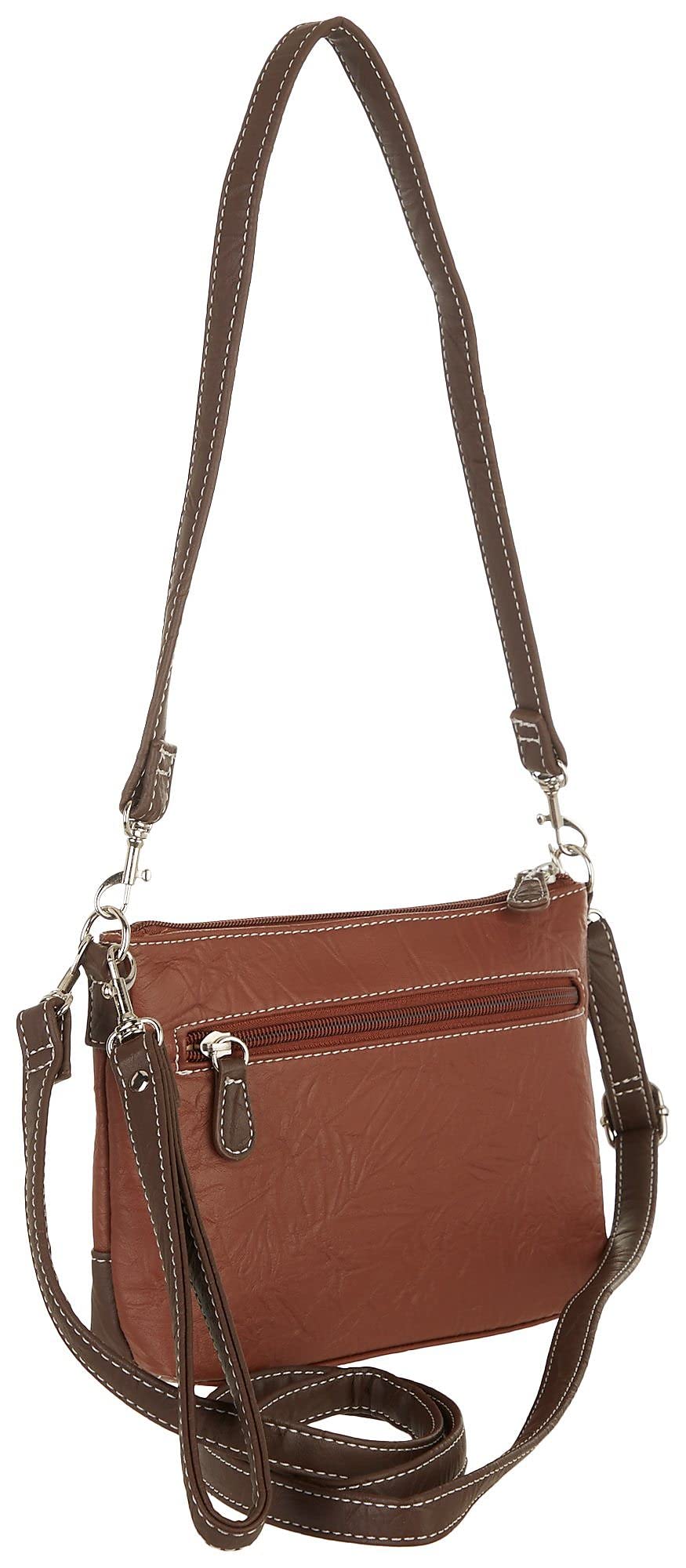 Stone Mountain Bonded Leather Charluzzo Handbag One Size Brown