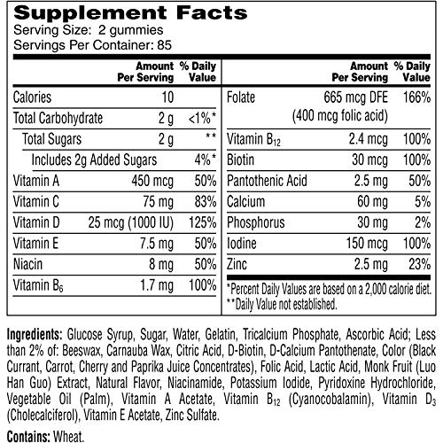 One A Day Women’s Multivitamin Gummies, Multivitamin For Women with Vitamin A, C, D, E and Zinc for Immune Health Support*, Calcium & more, 170 count