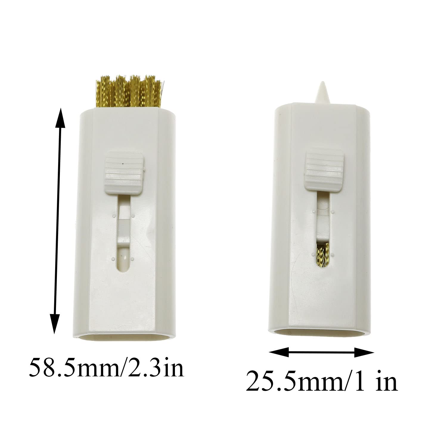 Pro Bamboo Kitchen 4PCS Pocket Retractable Golf Club Cleaning Brush Tool Cleaning Ball Formation Accessories, White