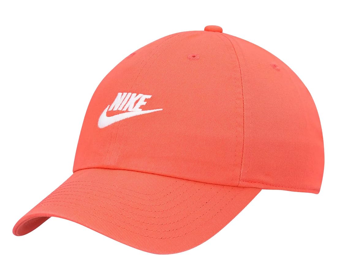 Nike Adult Unisex Men's Women's Heritage 86 Adjustable Strapback Cap Hat (Orange)