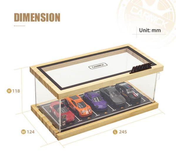 SIKIVOT 1/64 Hot Wheels Display Case,Scale Garage Display Case, Die-cast Car Garage Display Case,Hot Wheels Parking Garag,Variable Single Layer or Double Layer or Triple Layer,with Acrylic Cover (626)