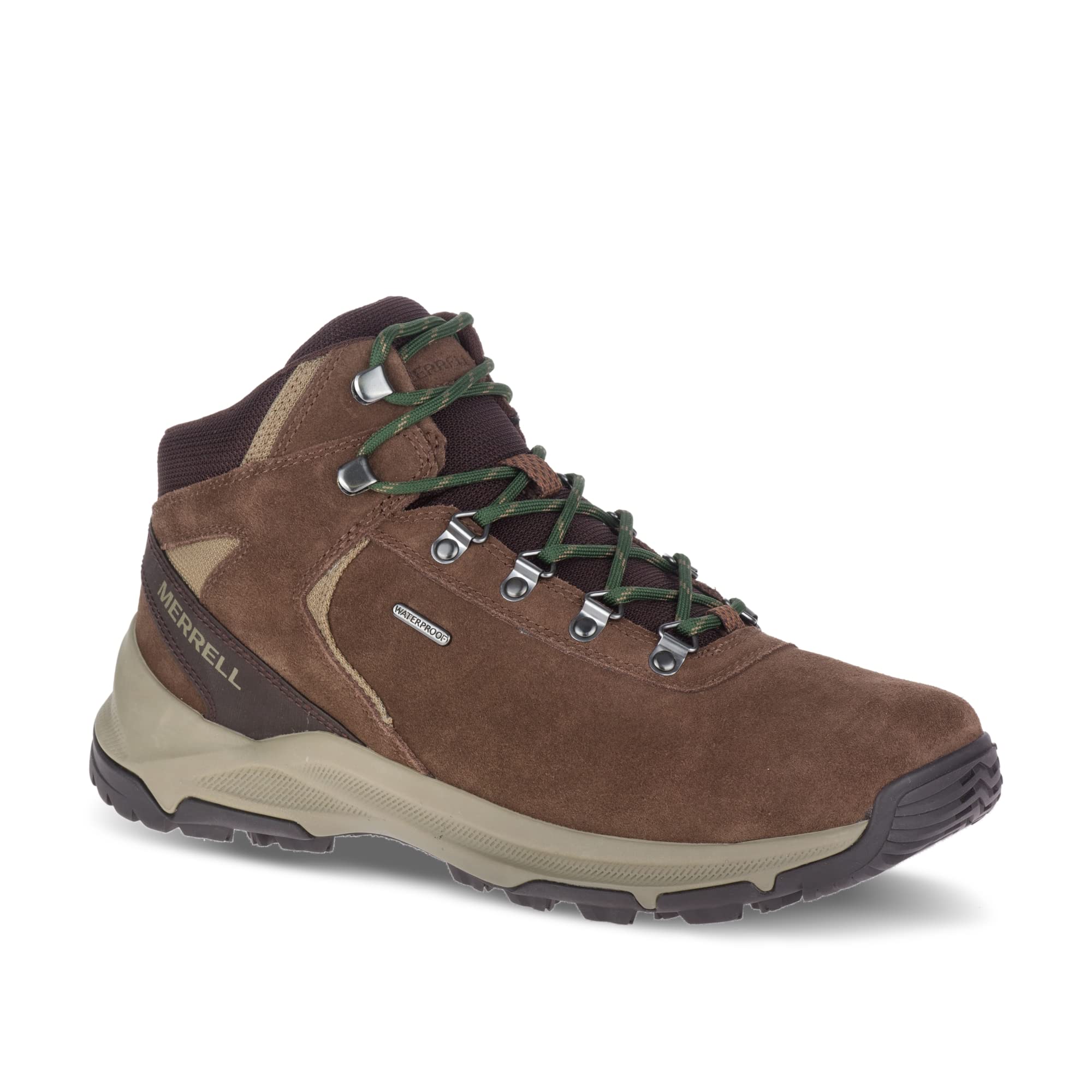 Merrell mens Erie Mid Waterproof Hiking Boot, Green, 9.5 US
