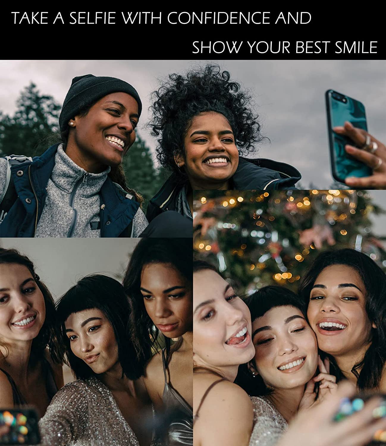 Upper and Lower Veneer, Dentures for Women and Men, Fake Teeth, Natural Shade! Fix Your Smile at Home Within Minutes!
