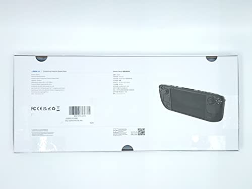 Protective Case for Steam Deck, JSAUX PC0103 Silicone Soft Cover Protector with Full Protection, Shock-Absorption and Anti-Scratch Design - Black