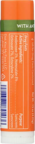 Kiss My Face Lip Balm Sport, Mint, Suncare, 0.15 Ounce