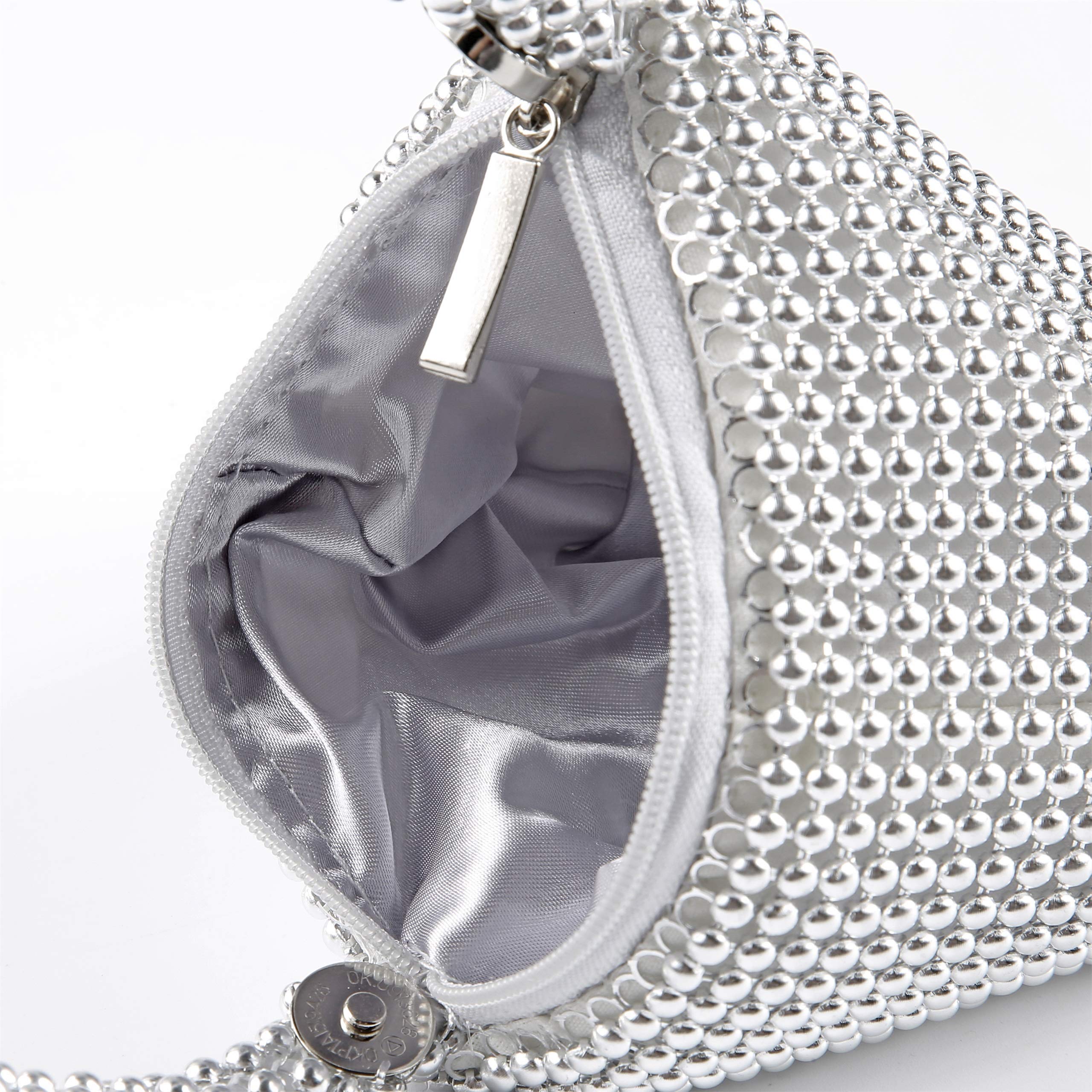 Metme 1920s Flapper Handbag Clutch Gatsby Crystal Handbag Roaring 20s Evening Clutch Bag 1920s Gatsby Costume Accessories