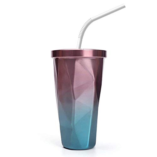 Plastic White Flexible Drinking Straws 380 Bulk, Individually Wrapped Disposable White Straws 7.75 Inches Long