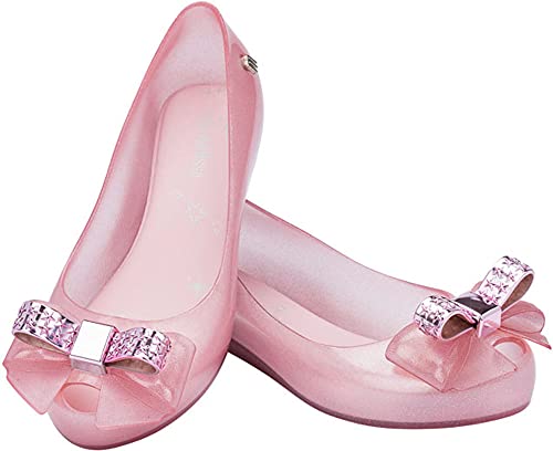 mini melissa Girl's Ultragirl Stars (Little Kid/Big Kid) Glitter Pink 3 Little Kid M