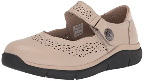 Propét Womens Selena Mary Jane Flat,Cream,10.5 Wide US